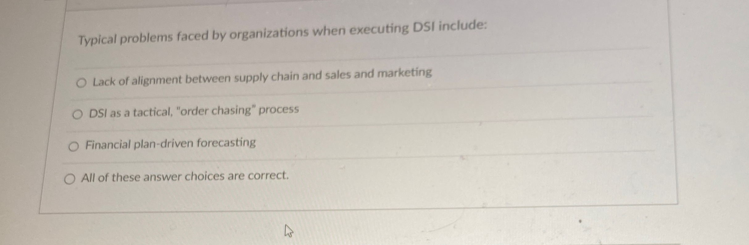 Solved Typical problems faced by organizations when | Chegg.com