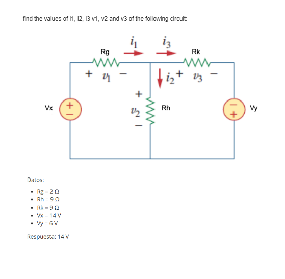 Solved Help Pls ﻿ find the values of i1,i2,i3v1,v2 ﻿and v3 | Chegg.com