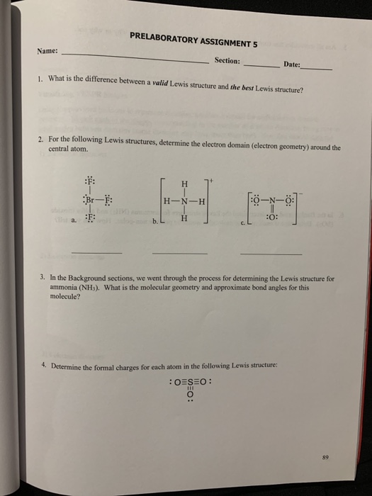 Solved PRELABORATORY ASSIGNMENT 5 Name: Section: Date: 1. | Chegg.com Solved PRELABORATORY ASSIGNMENT 5 Name: Section: Date: 1. | Chegg.com