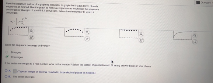 Solved Question Use the sequence feature of a graphing | Chegg.com