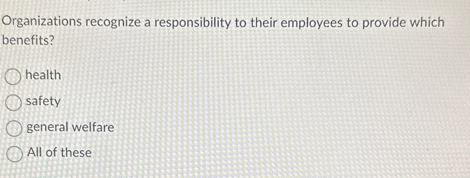 Solved Organizations recognize a responsibility to their | Chegg.com