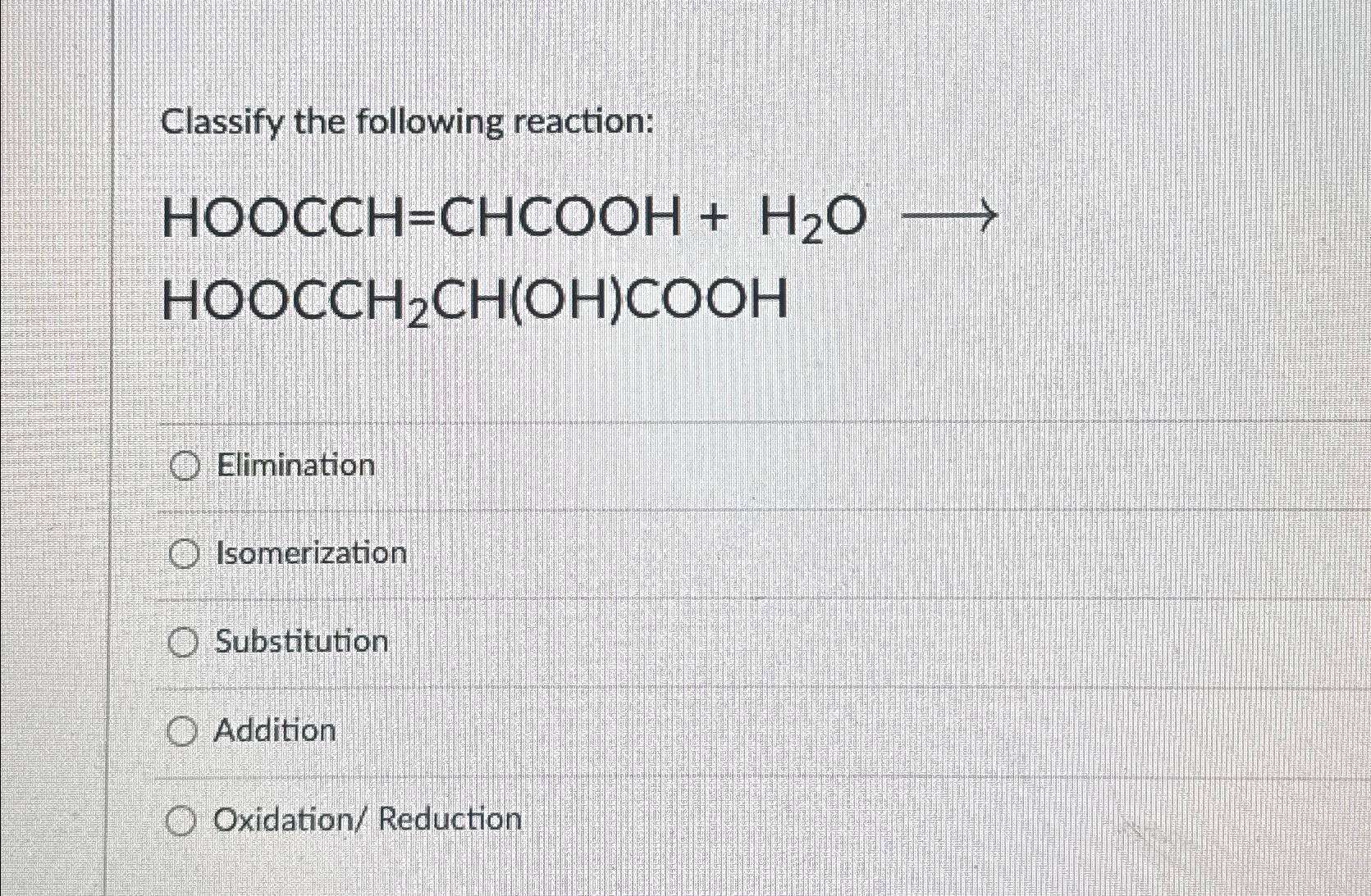 Solved Classify the following | Chegg.com