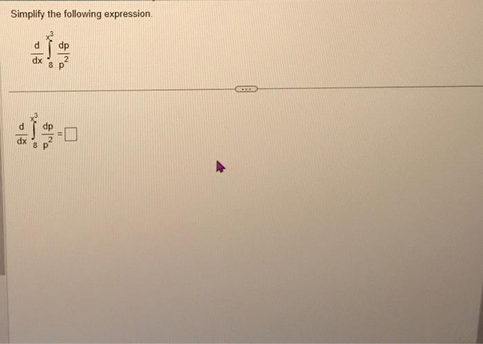 Solved Simplify the following expression \\[ \\frac{d}{d x} | Chegg.com