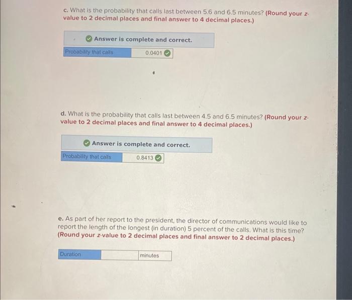 Solved A study of long-distance phone calls made from | Chegg.com