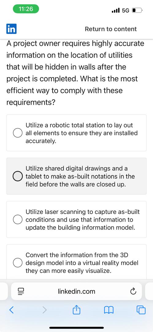 Solved A project owner requires highly accurate information | Chegg.com