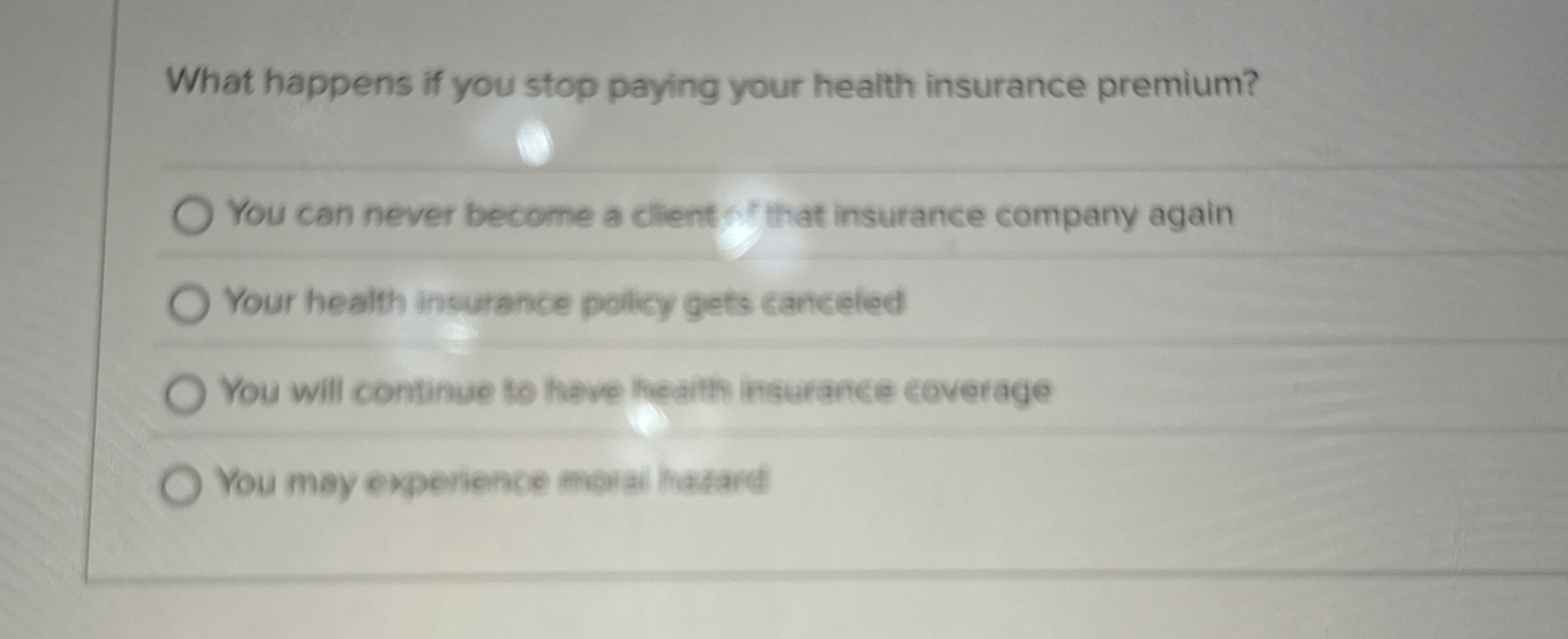 High Quality SOLUTION What happens if you stop paying your health ...