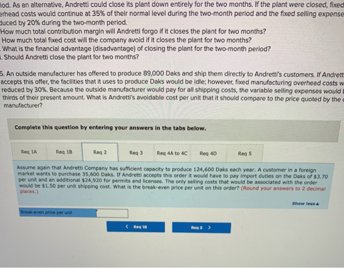 Solved Problem 11-18 Relevant Cost Analysis in a variety of | Chegg.com