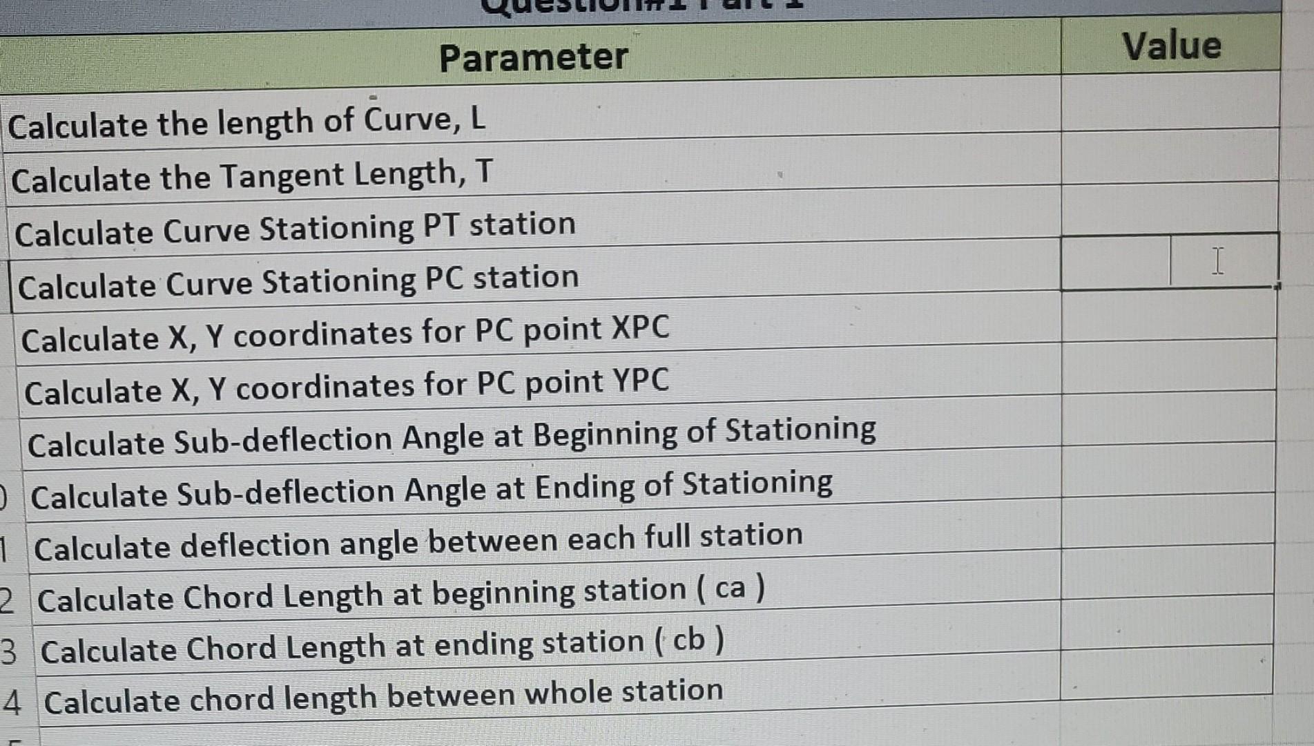 Solved Problem 2 Tabulate station elevations for an | Chegg.com