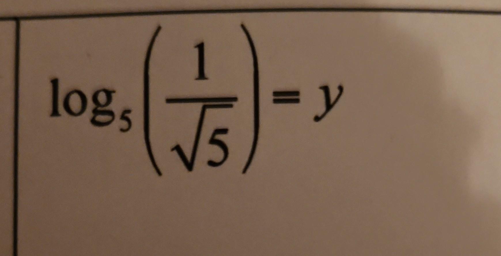 Solved log5(51)=y | Chegg.com