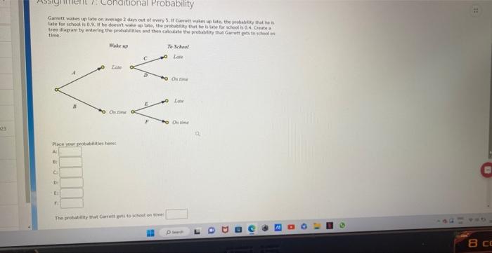 Solved Assignment 7: Conditional Probability 3) Are | Chegg.com
