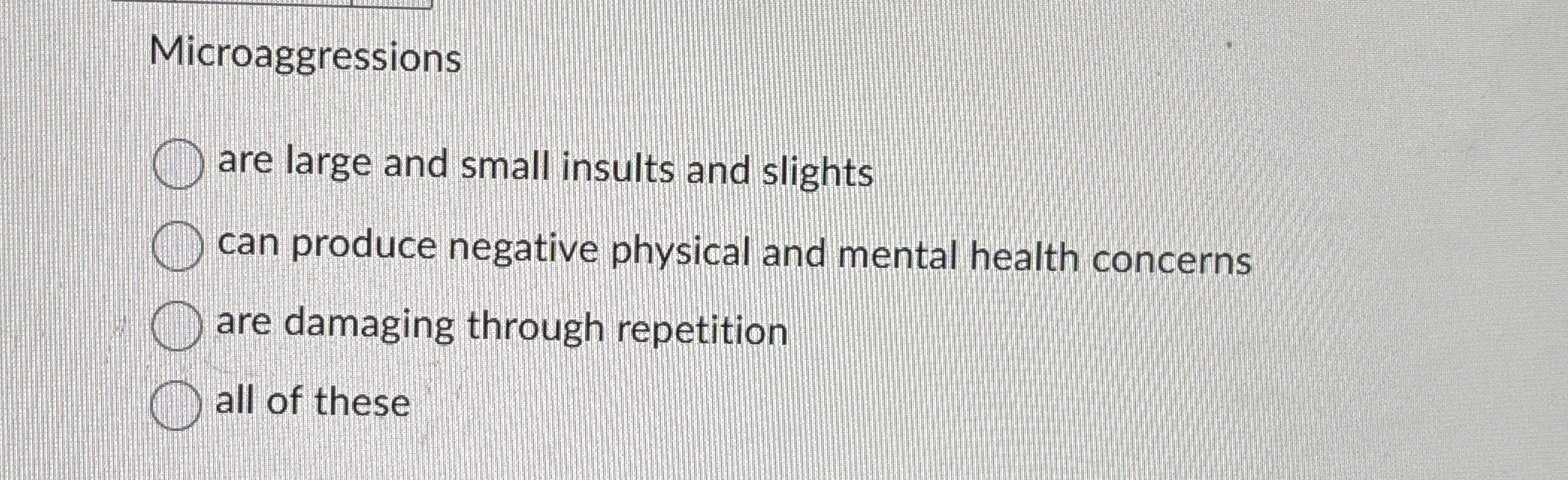 High Quality SOLUTION Microaggressionsare large and small insults and ...