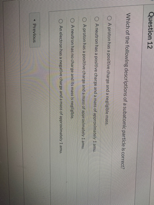 Solved Question 12 Which of the following descriptions of a | Chegg.com