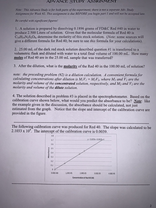 Solved ADVANCE STUDY ASSIGNM Note: This Advance Study is for | Chegg.com