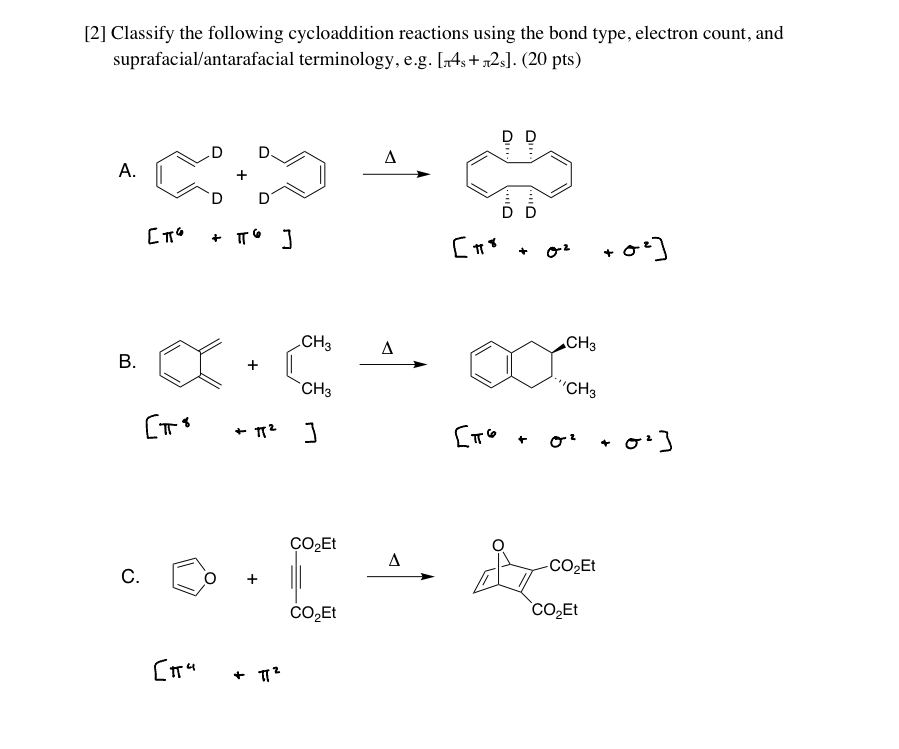 Solved I need help with classifying suprafacial and | Chegg.com