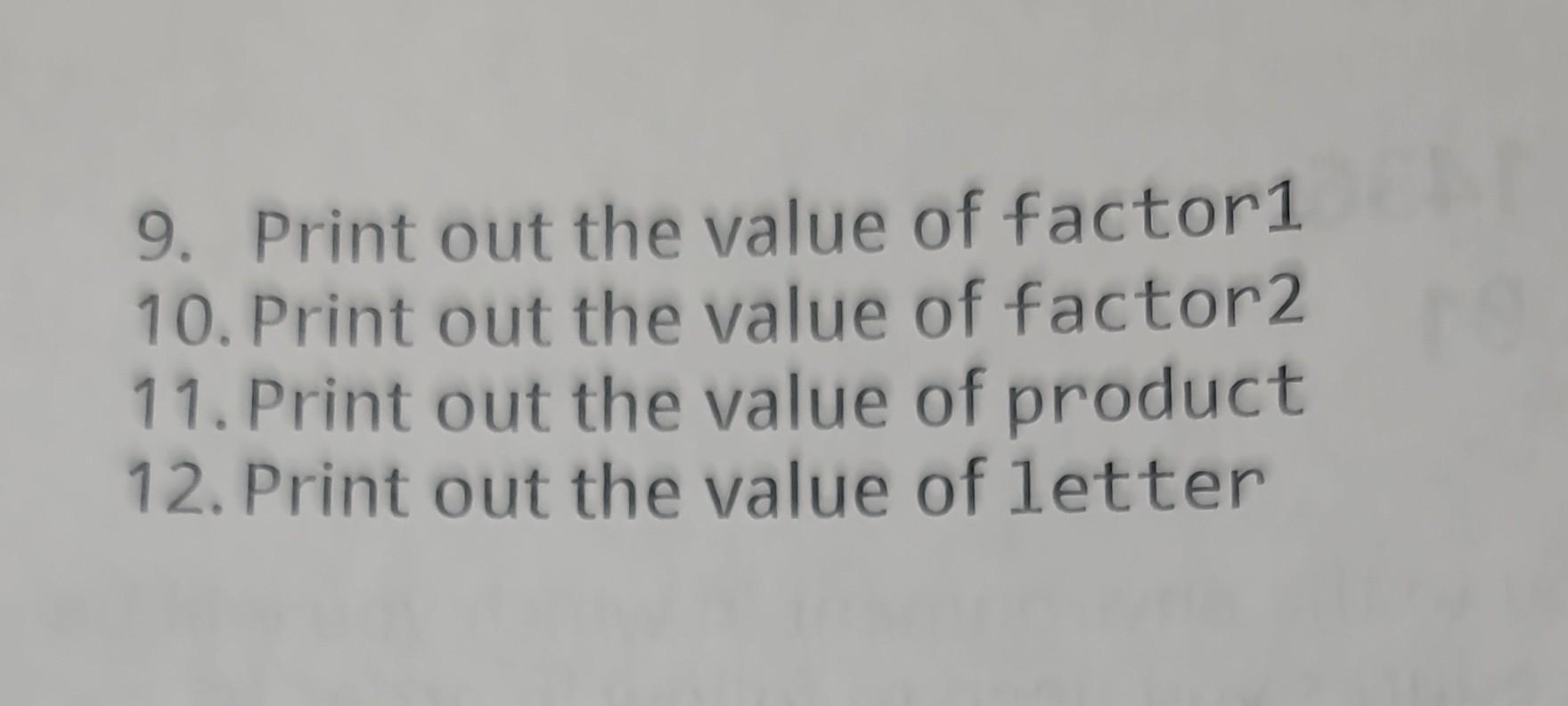 Solved Program 1: Messing around with variables (35 pts) | Chegg.com