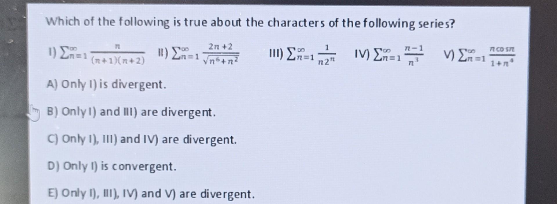 Which of the following is true about the characters | Chegg.com