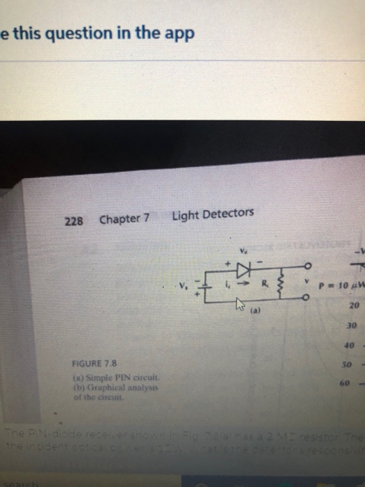 7.12 Consider a PIN detector circuit just like that | Chegg.com