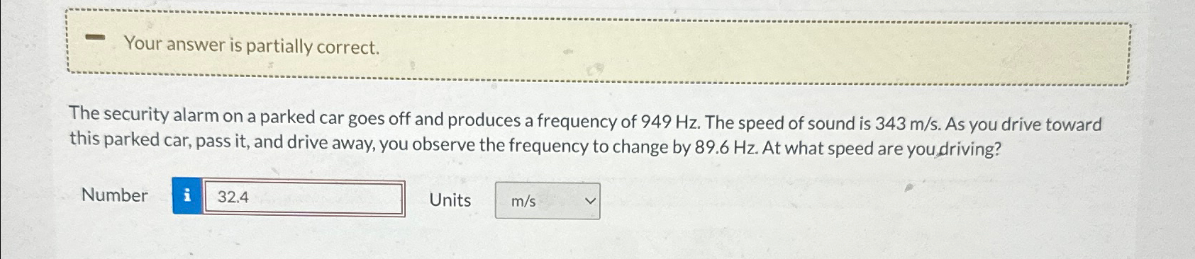 Solved Your answer is partially correct.The security alarm | Chegg.com