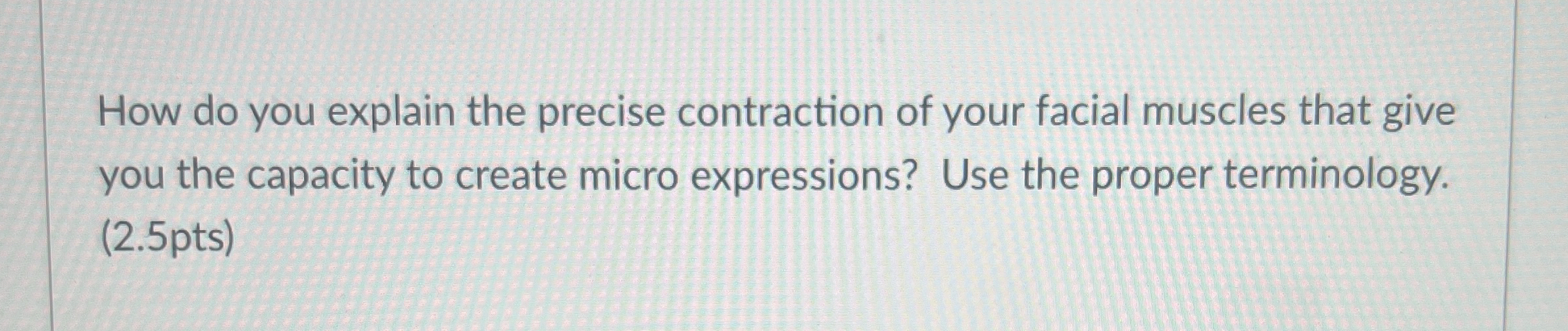 Solved How do you explain the precise contraction of your | Chegg.com