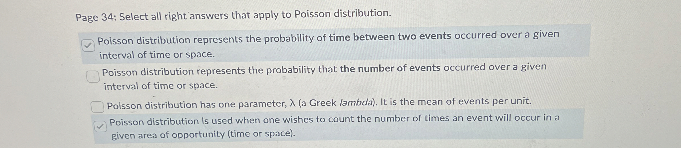 Page 34: Select all right answers that apply to | Chegg.com