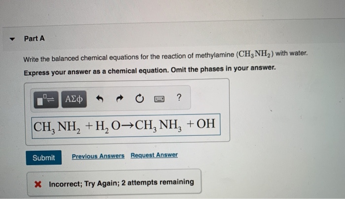 Solved Part A Write the balanced chemical equations for the | Chegg.com