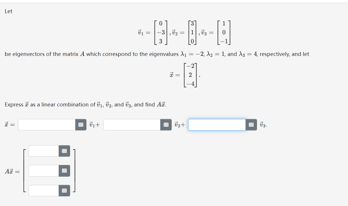Solved Letvec(v)1=[0-33],vec(v)2=[310],vec(v)3=[10-1]be | Chegg.com