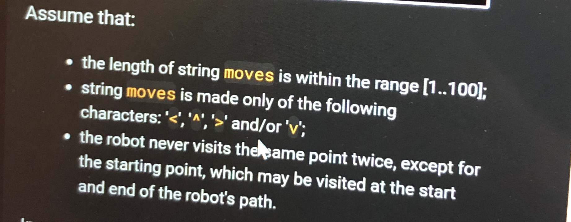 Solved Assume that:the length of string moves is within the | Chegg.com