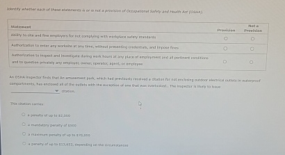 Solved \table[[statement,Provisiten,\table[[tiat | Chegg.com