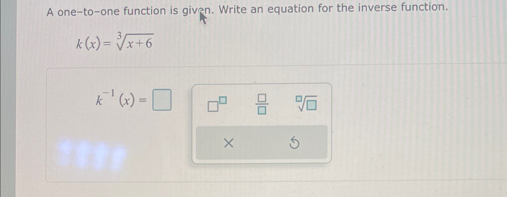 Solved A one-to-one function is given. Write an equation for | Chegg.com Solved A one-to-one function is given. Write an equation for | Chegg.com