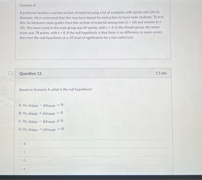 Solved A professor teaches a certain section of material | Chegg.com