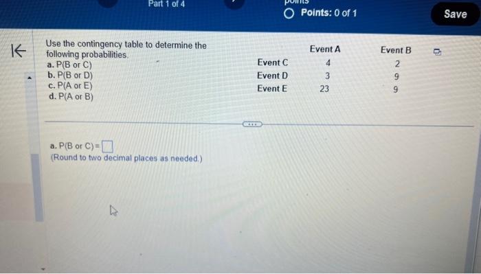 Solved Use the contingency table to determine the following | Chegg.com