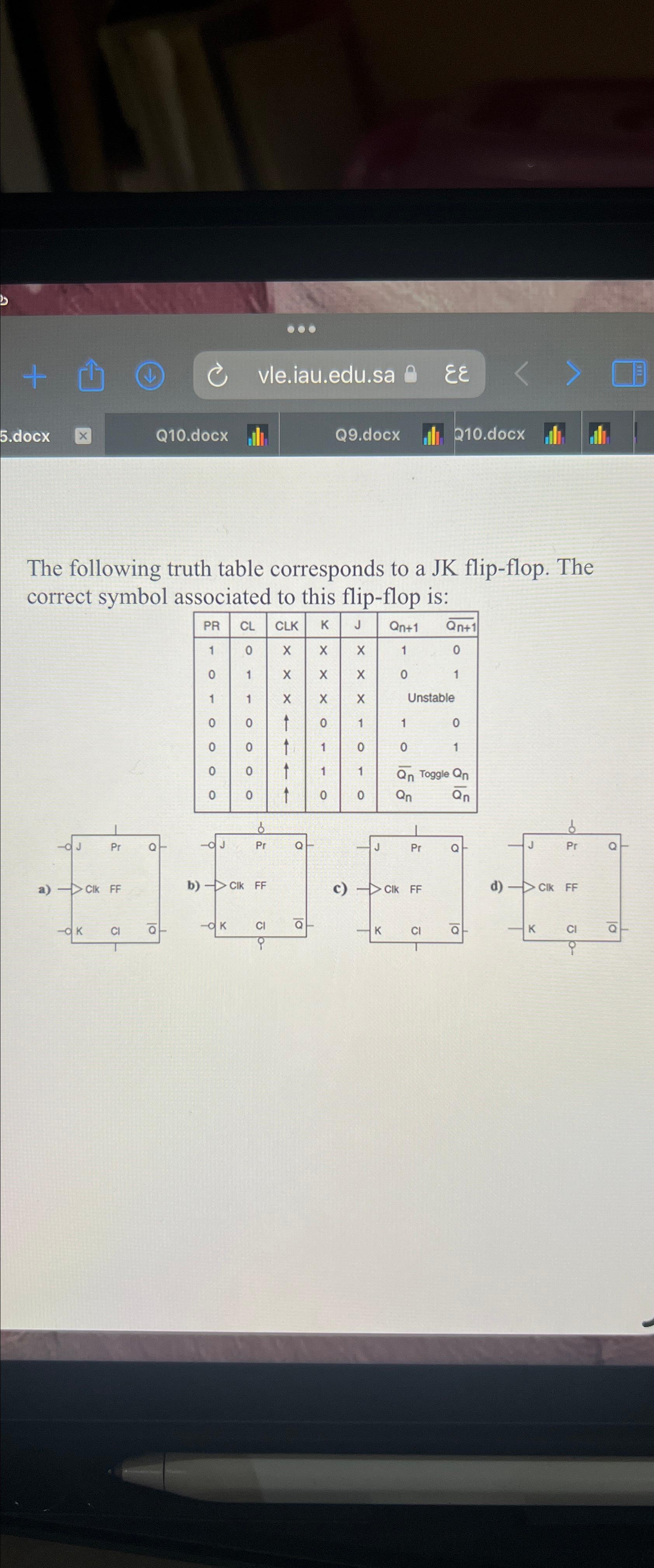 The following truth table corresponds to a JK | Chegg.com The following truth table corresponds to a JK | Chegg.com