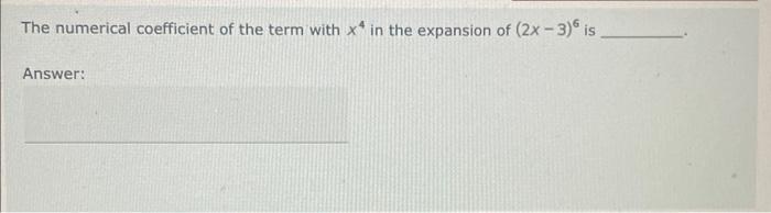 Solved Find the numerical coefficient of the simplified term | Chegg.com