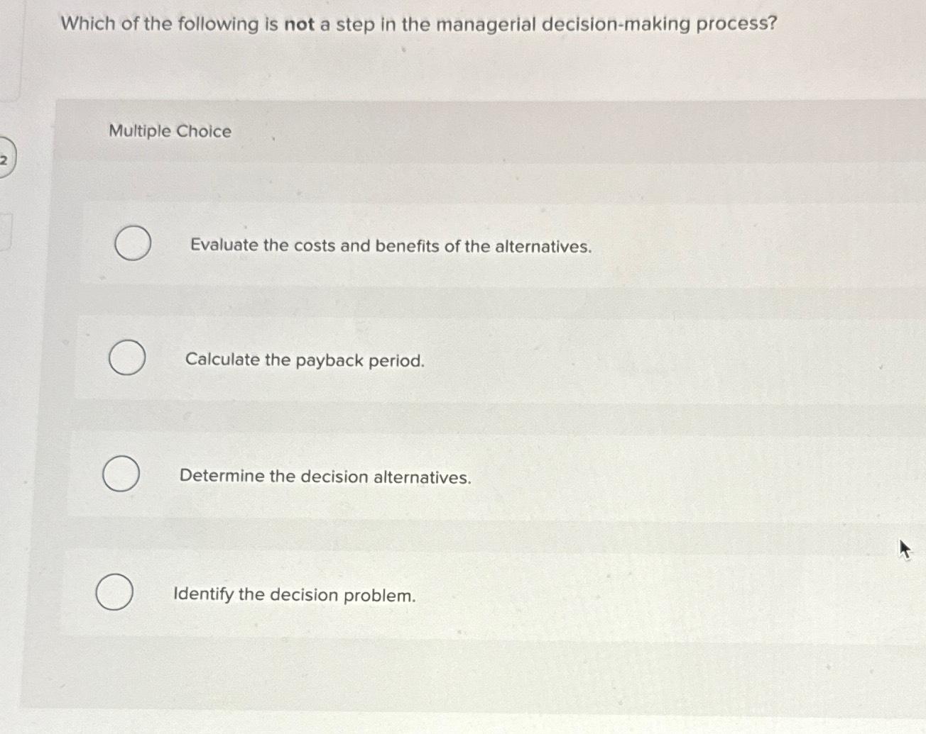 Solved Which of the following is not a step in the | Chegg.com