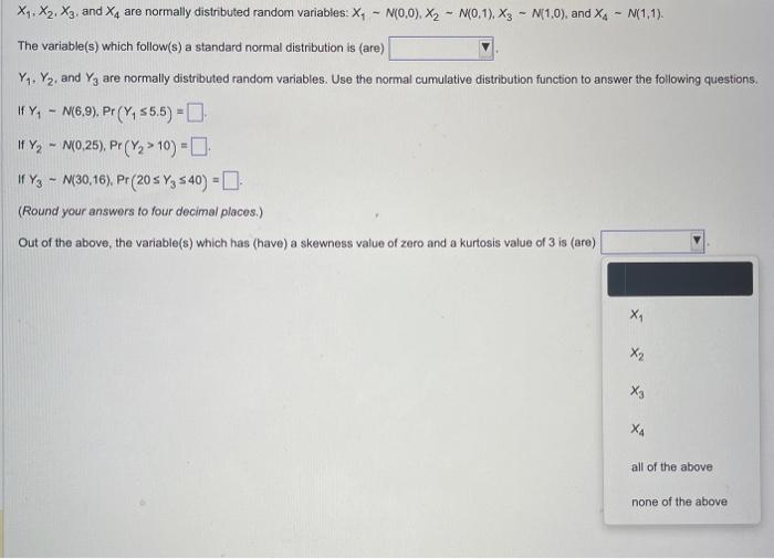 Solved Use The Normal Cumulative Distribution Function To 0705
