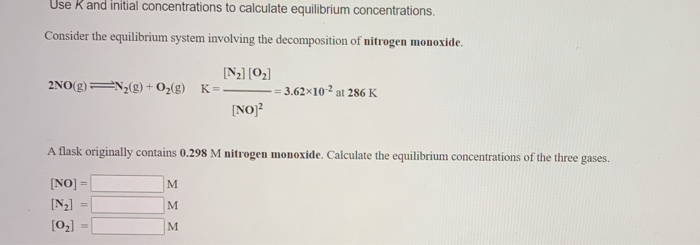 Solved Use K and initial concentrations to calculate | Chegg.com