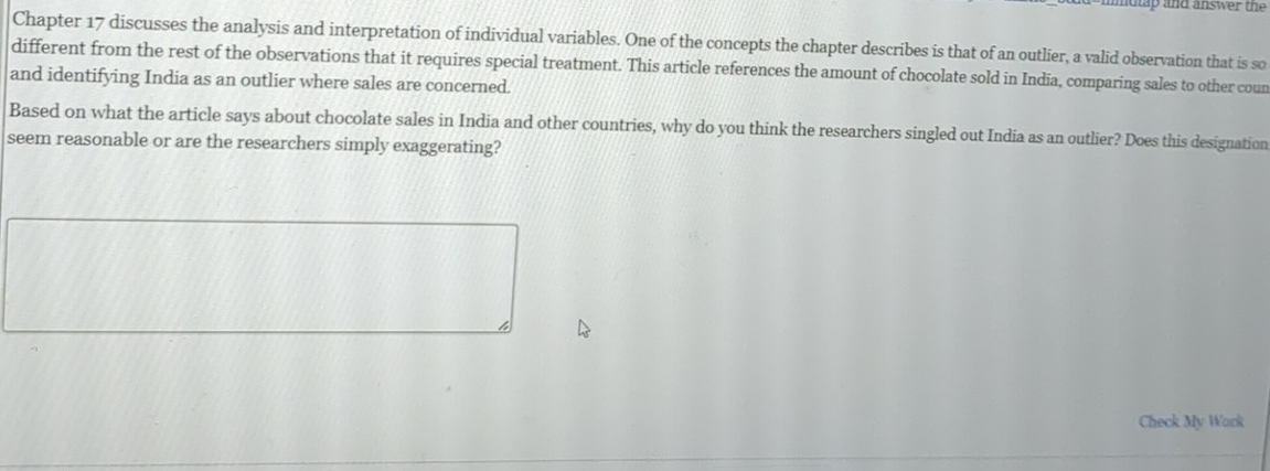 Solved Chapter 17 ﻿discusses the analysis and interpretation | Chegg.com