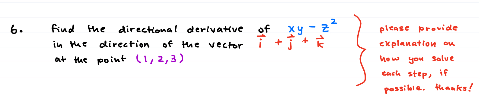 Solved Find the directional derivative of xy-z2 in ﻿the | Chegg.com