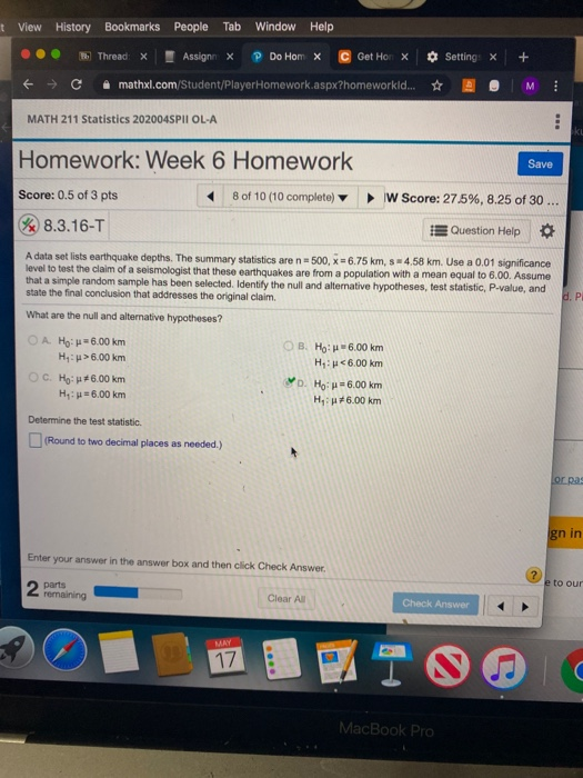 Solved mathxl.com/Student/PlayerHomework, aspx?homeworkid... | Chegg.com