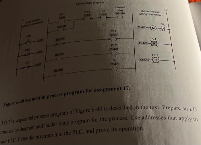 Solved Figure 6-10 Sequential process program for assignment | Chegg.com
