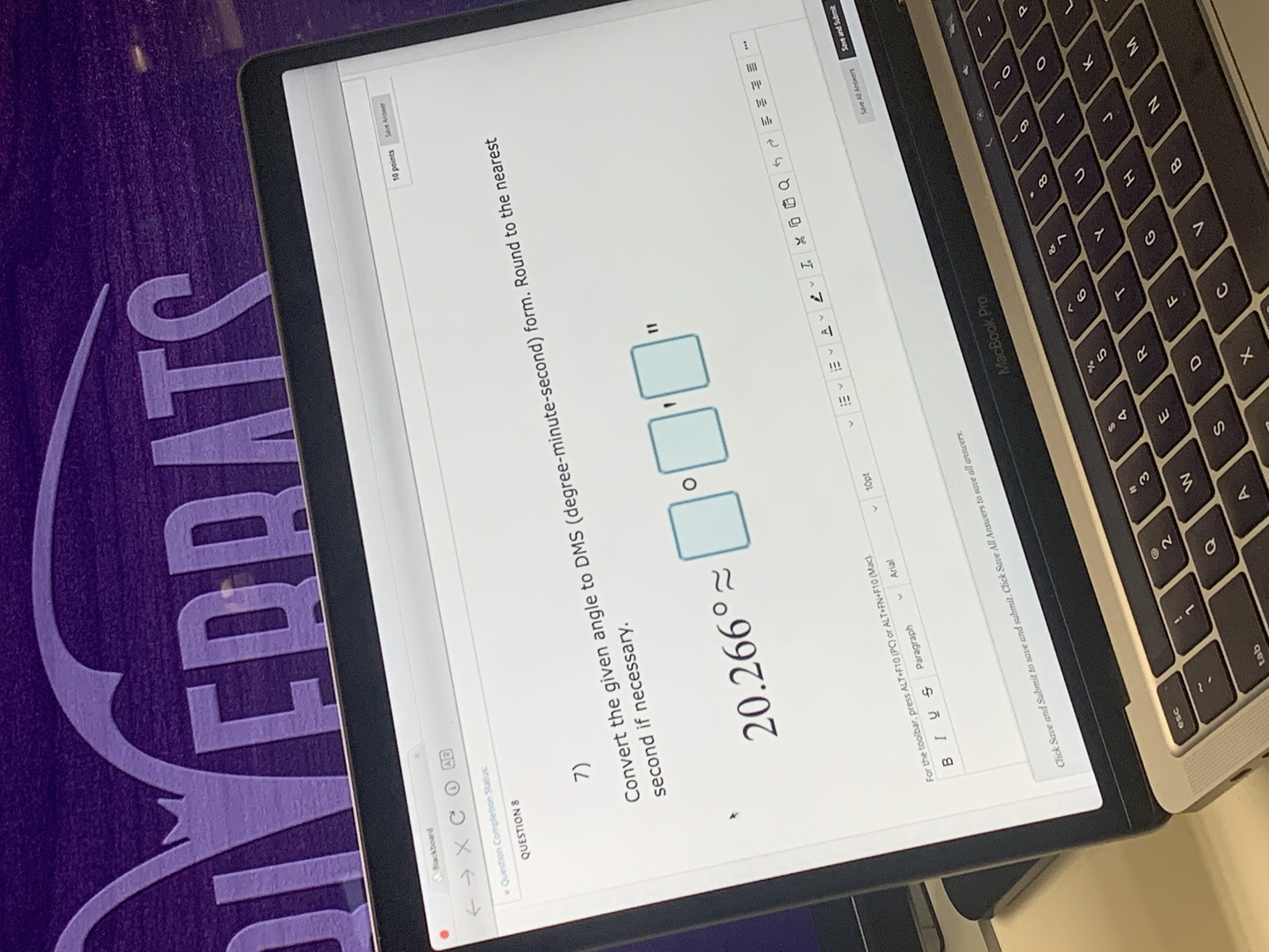 Solved QUESTION 3Convert the given angle to DMS | Chegg.com