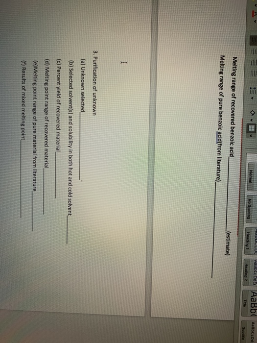 Solubility Tests Using the literature complete the | Chegg.com