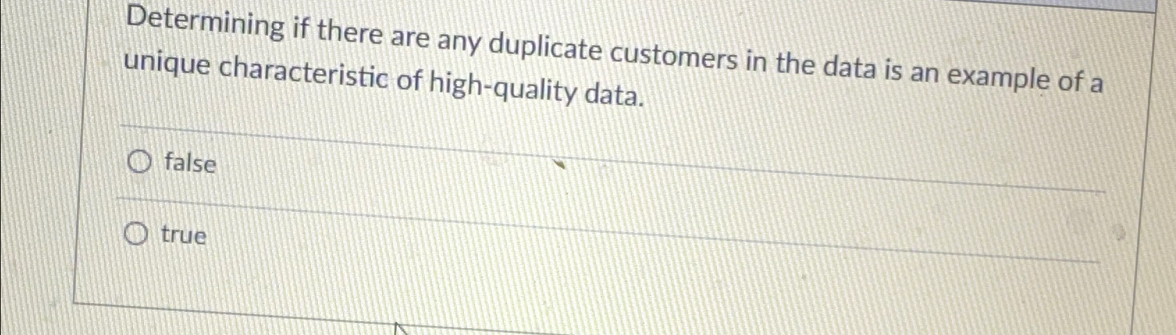 Solved Determining if there are any duplicate customers in | Chegg.com