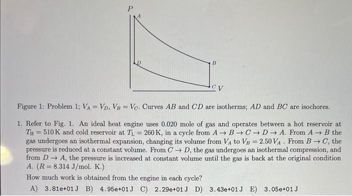 Solved Figure 1: Problem 1; VA=VD,VB=VC. Curves AB and CD | Chegg.com