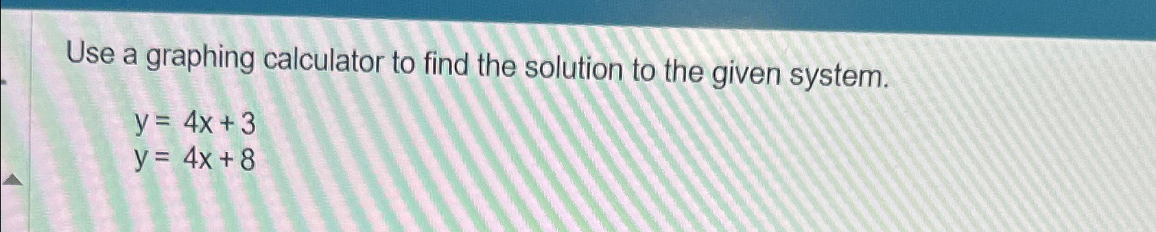 Solved Use a graphing calculator to find the solution to the | Chegg.com