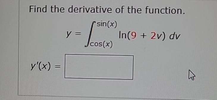 Solved Find the derivative of the | Chegg.com