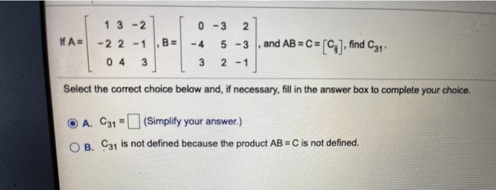 Solved (a) Construct the matrix A= [A] A is 2x3 and A, | Chegg.com