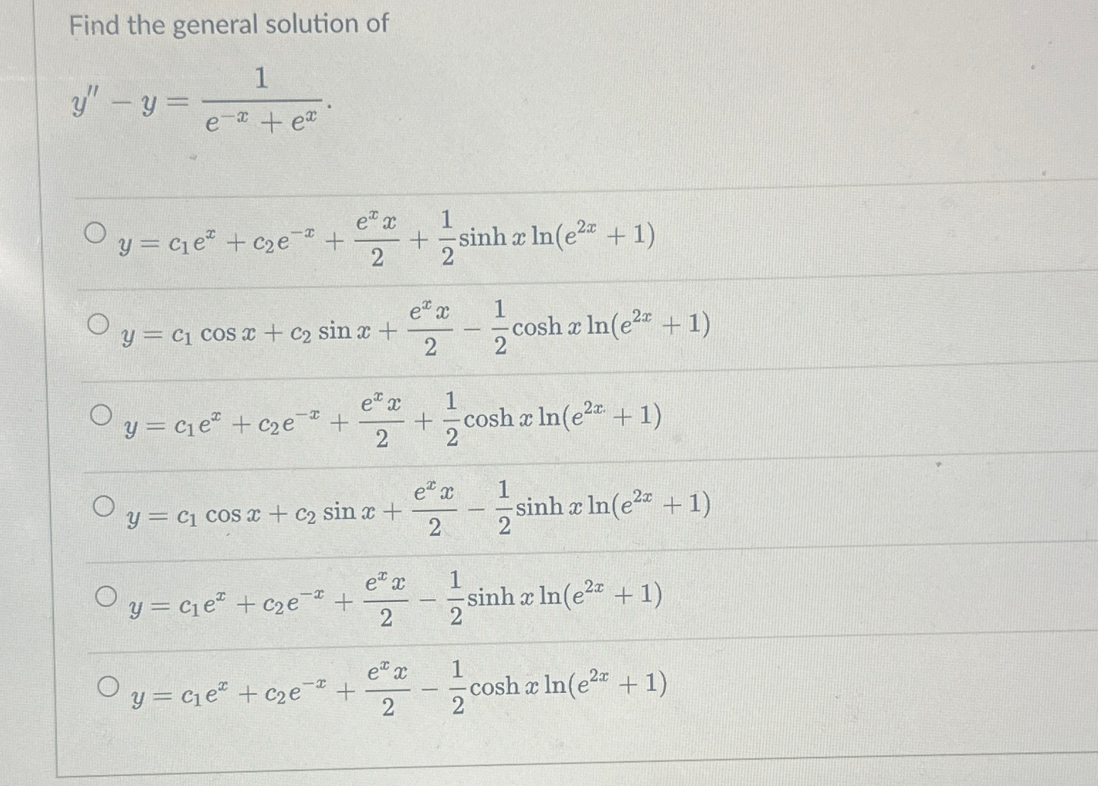 Solved Find the general solution | Chegg.com