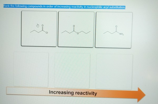 Solved Rank The Following Compounds In Order Of Increasing