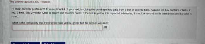 Solved (1 point) Rework problem 28 from section 3.4 of your | Chegg.com